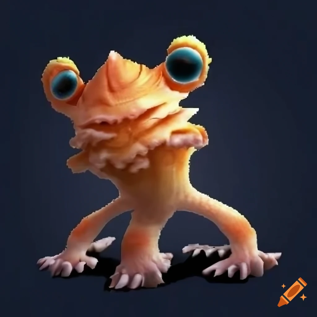 Artistic representation of muffins as spore creatures