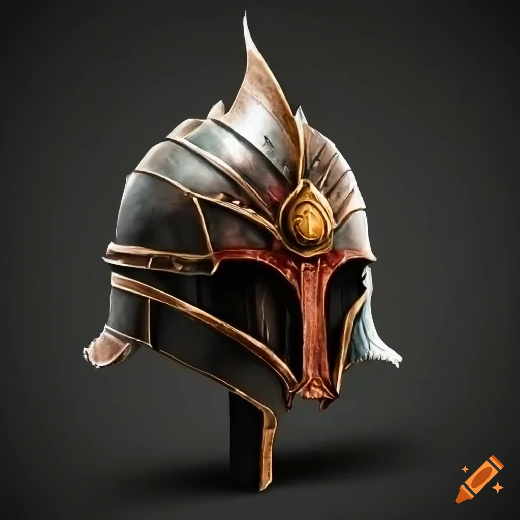 Symmetrical dragon helm