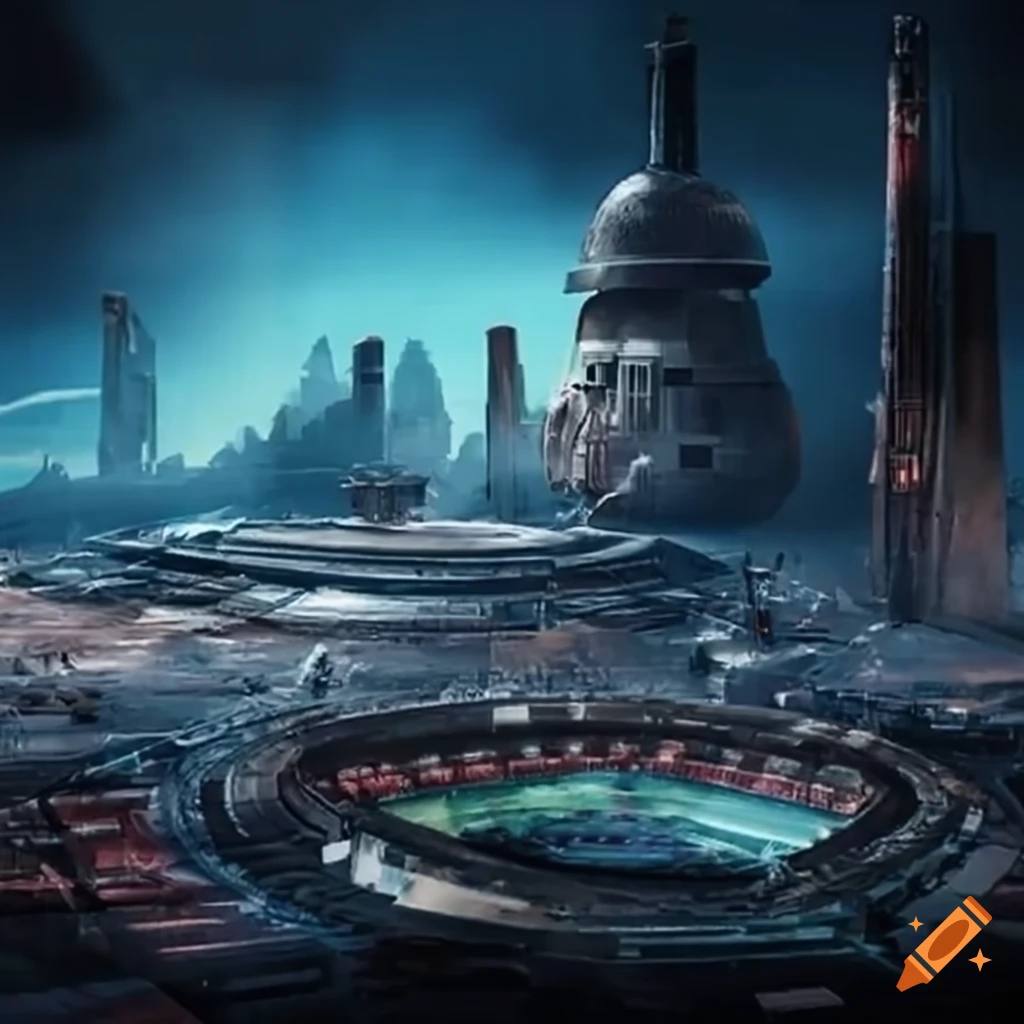Football stadium in a star wars setting