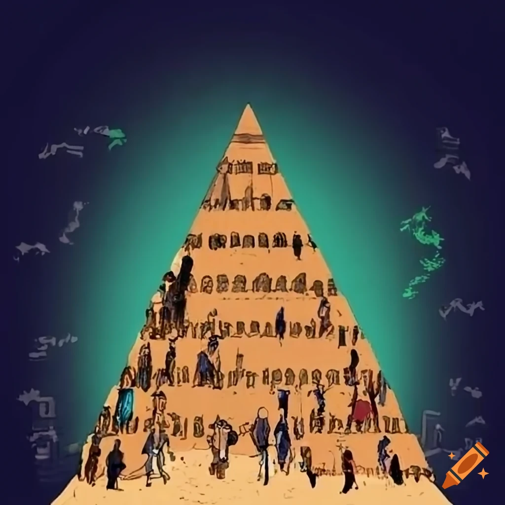 Illustration of social and economic inequality on Craiyon