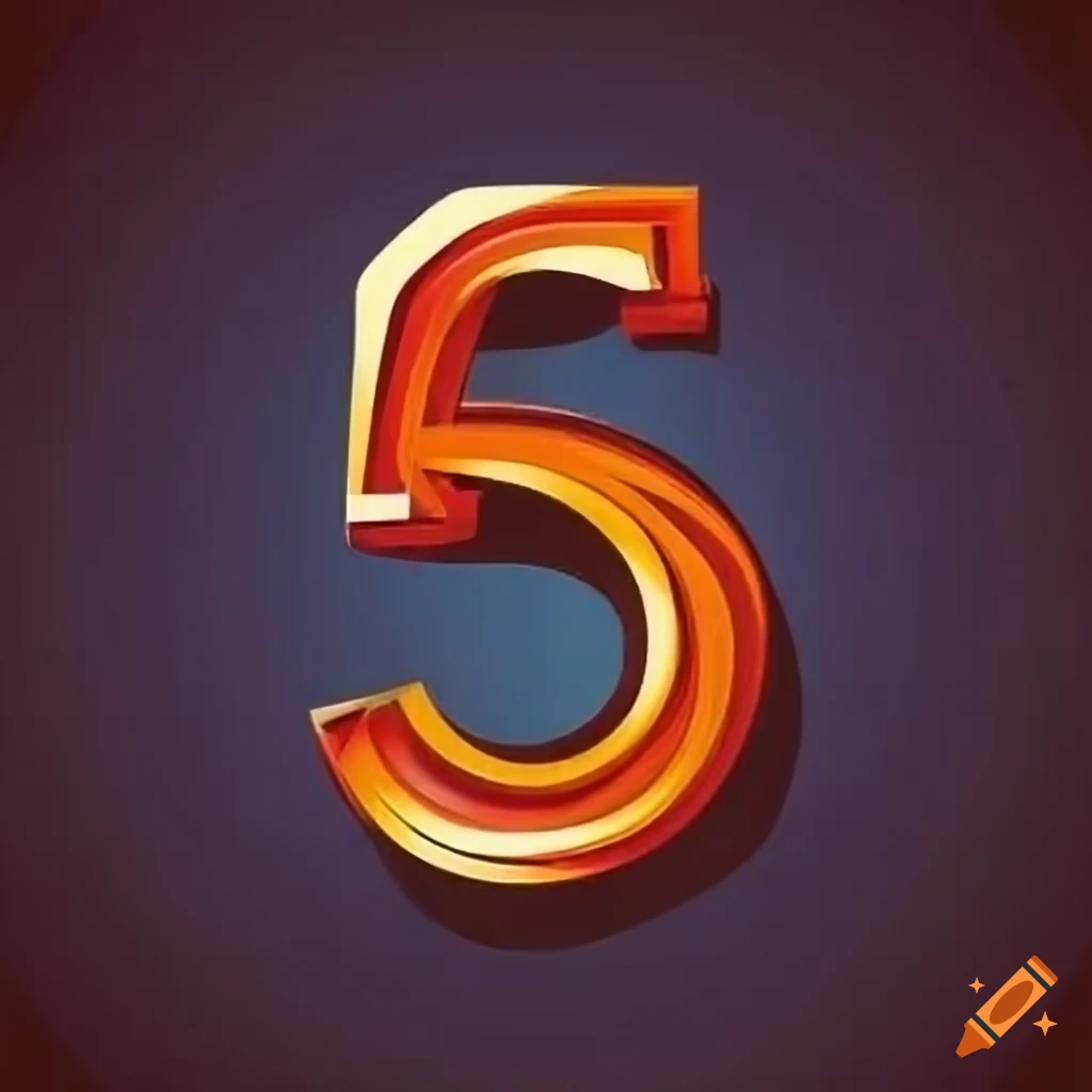 Elegant and stylish number 1 design