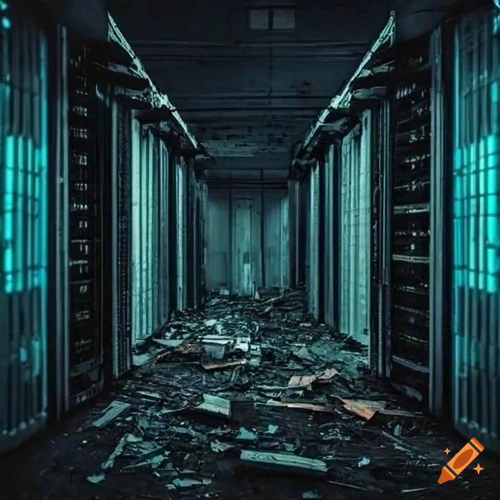 Image of an abandoned data center