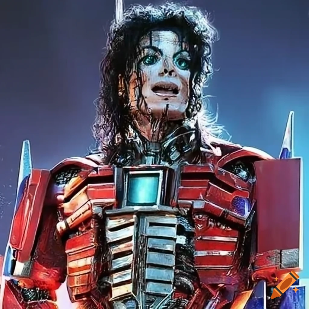 Michael jackson transforming into optimus prime