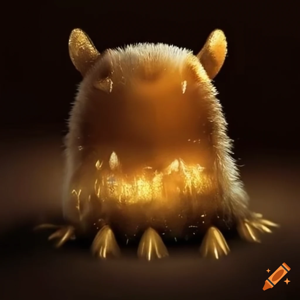 Golden mole with shiny fur