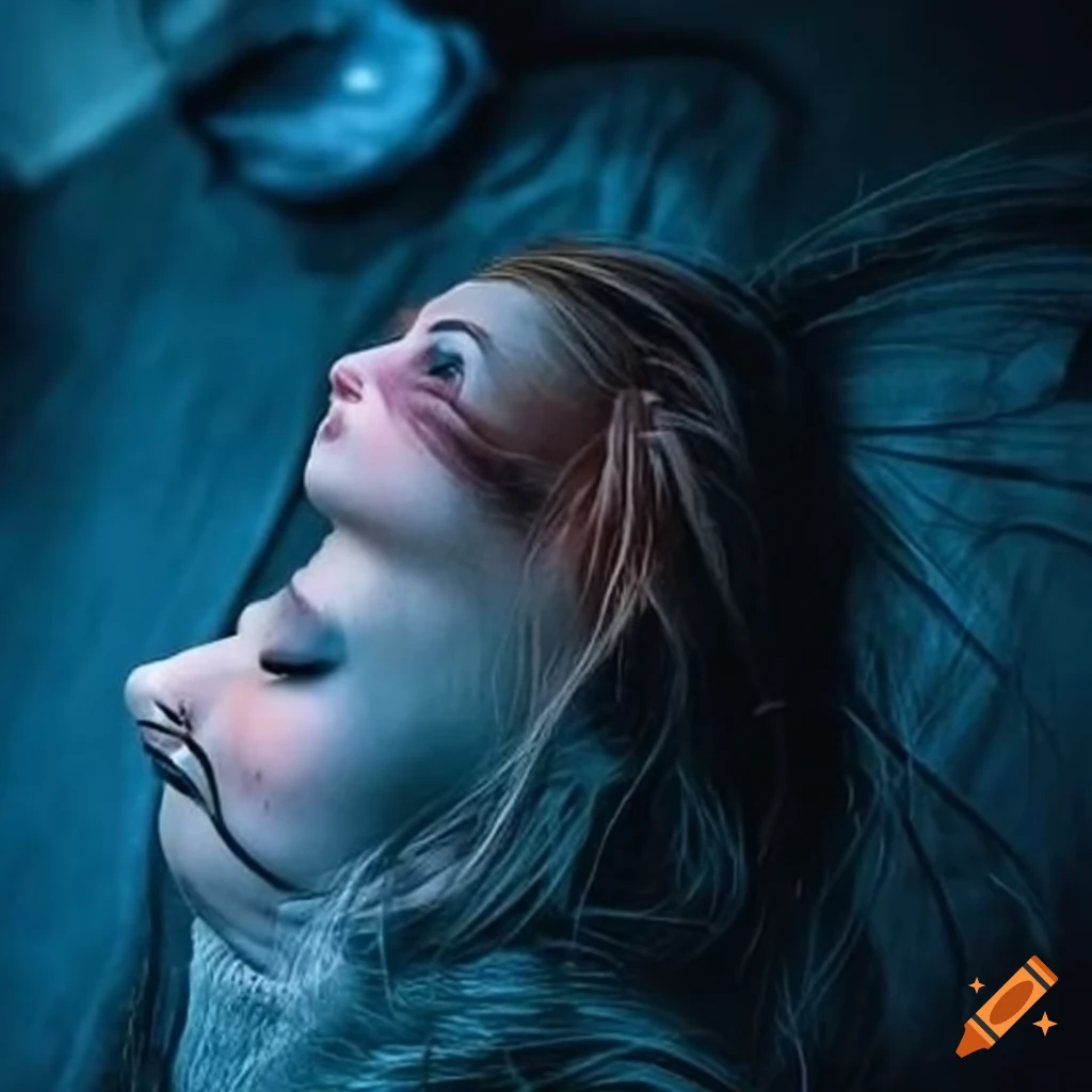 Two people on the edge of a cliff, intense gaze