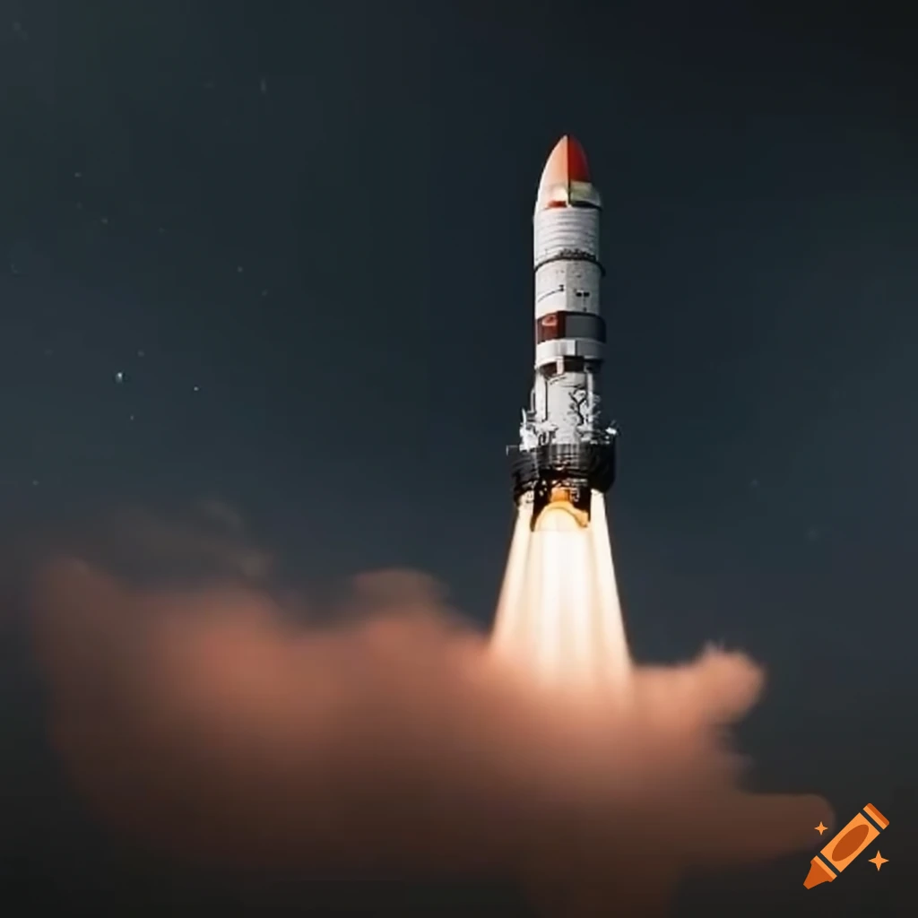 Detailed hyperrealistic space rocket on Craiyon