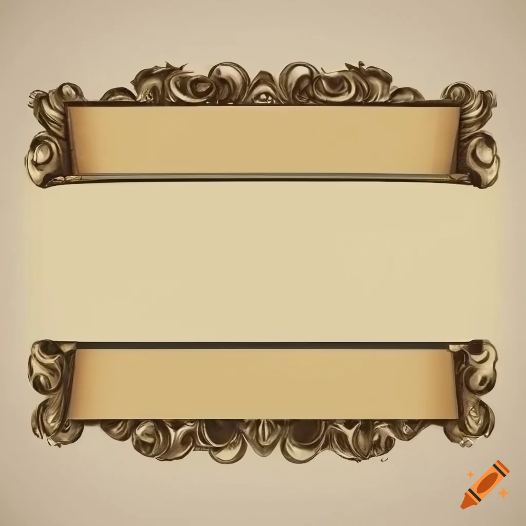 Retro banner design with elegant typography