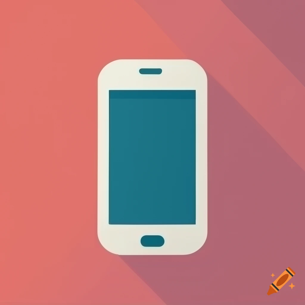 Flat smartphone icon