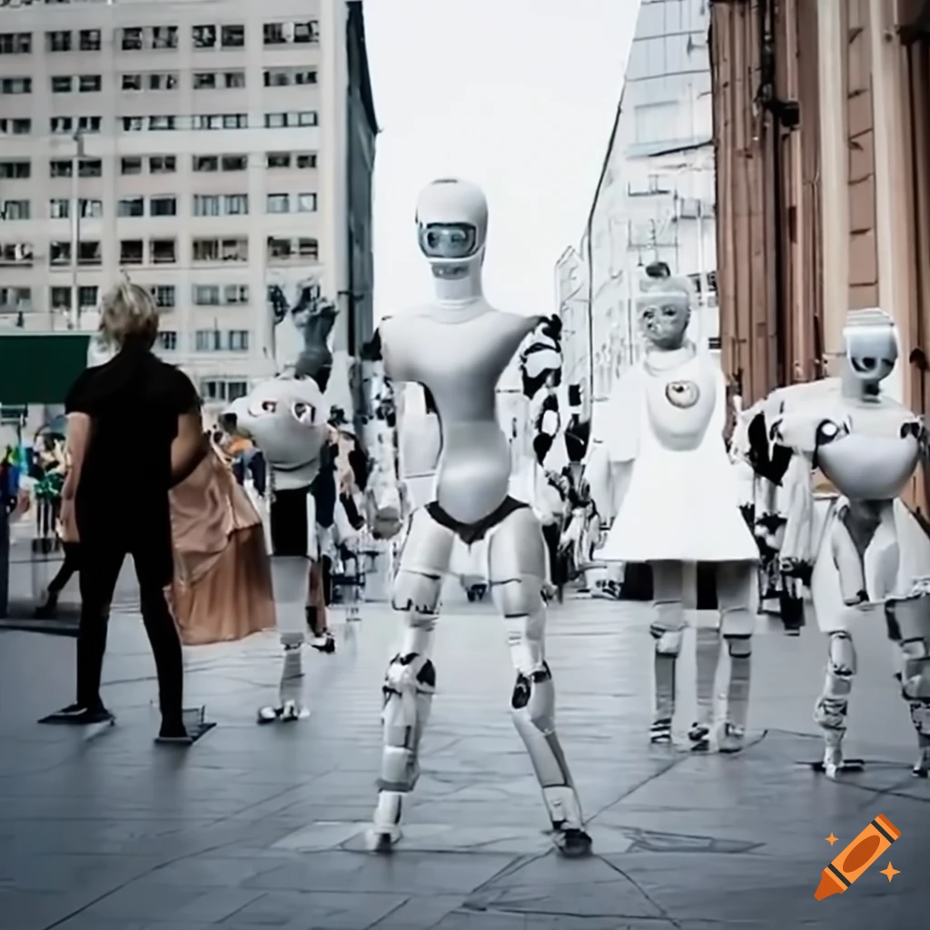 Dancing humanoid robots in helsinki
