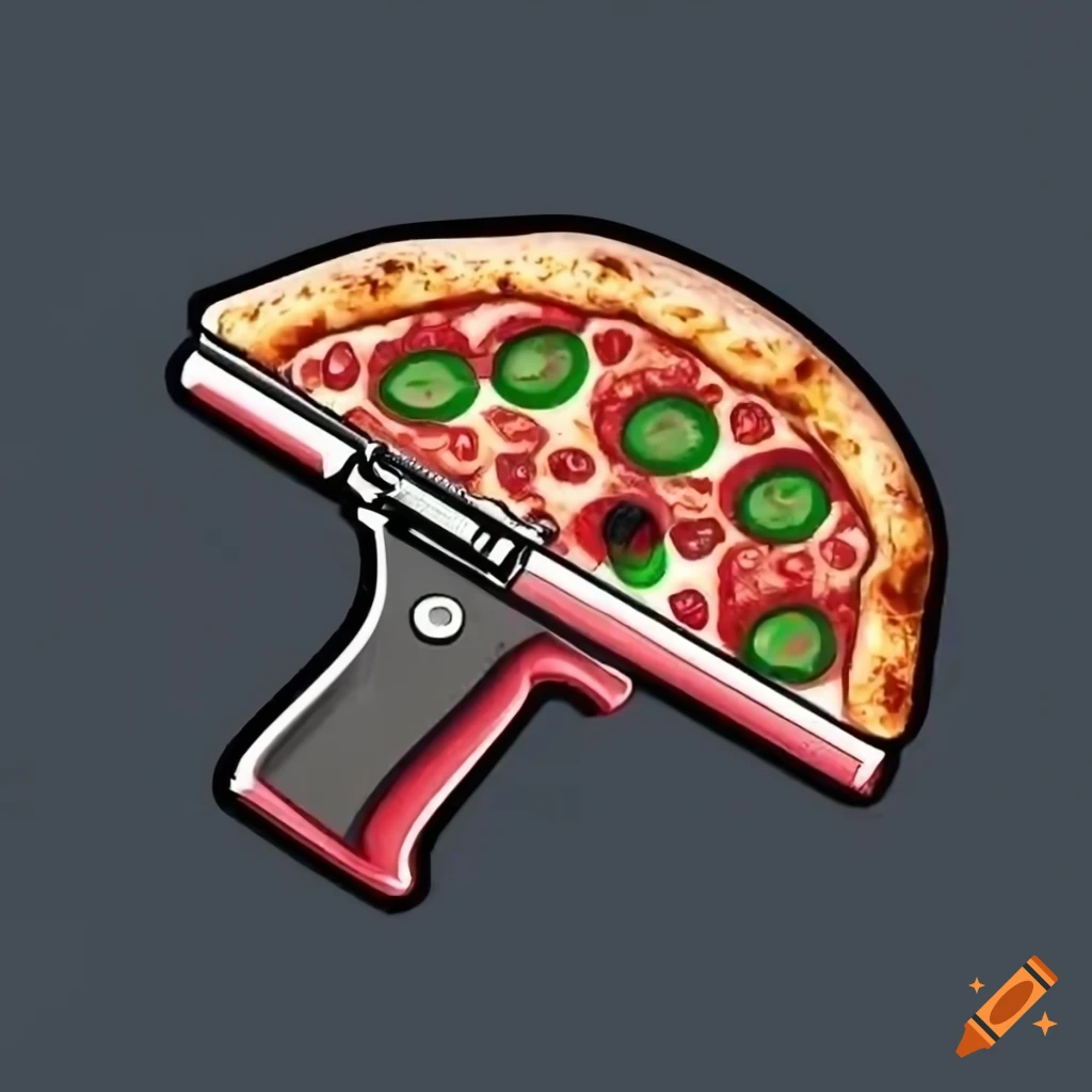 Logo of a gun and pizza