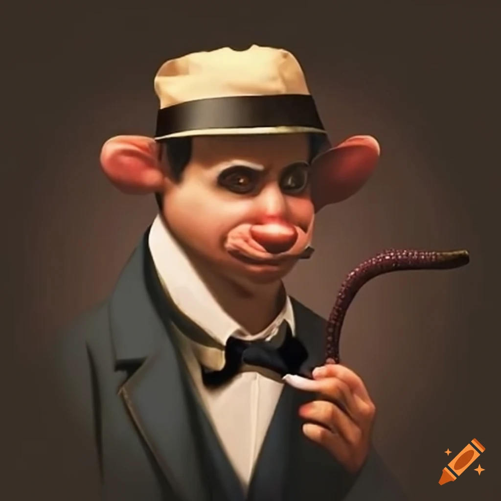 Cartoon of a mouse dressed as the godfather
