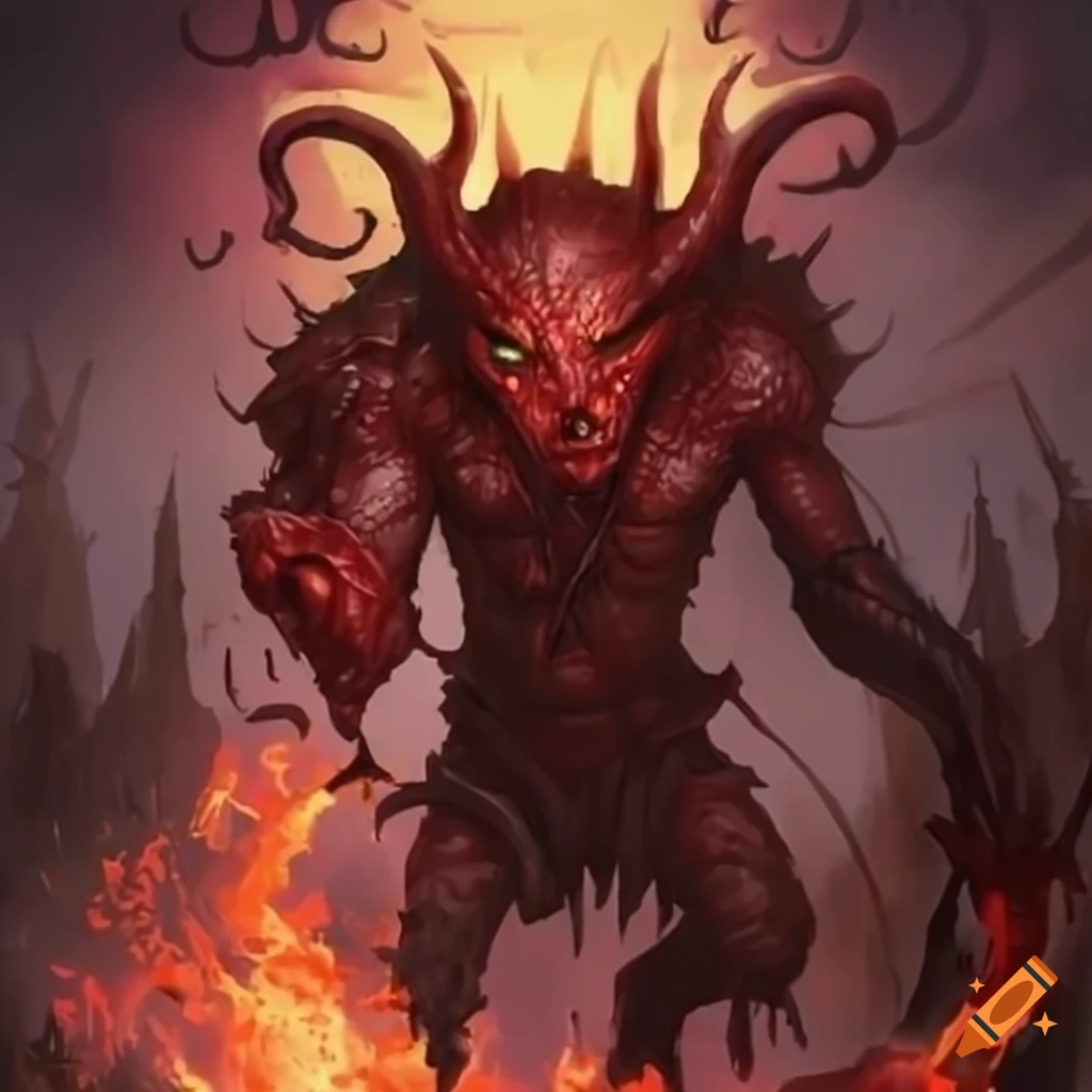 Image of a young devil from dungeons and dragons