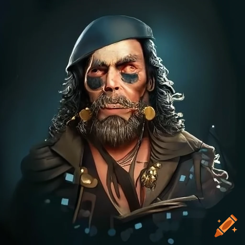 Pirate dressed as a physics teacher