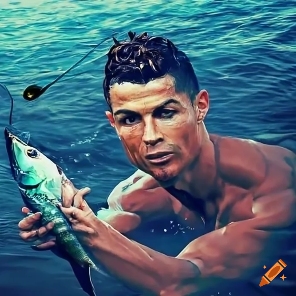 Cristiano ronaldo and messi fishing together