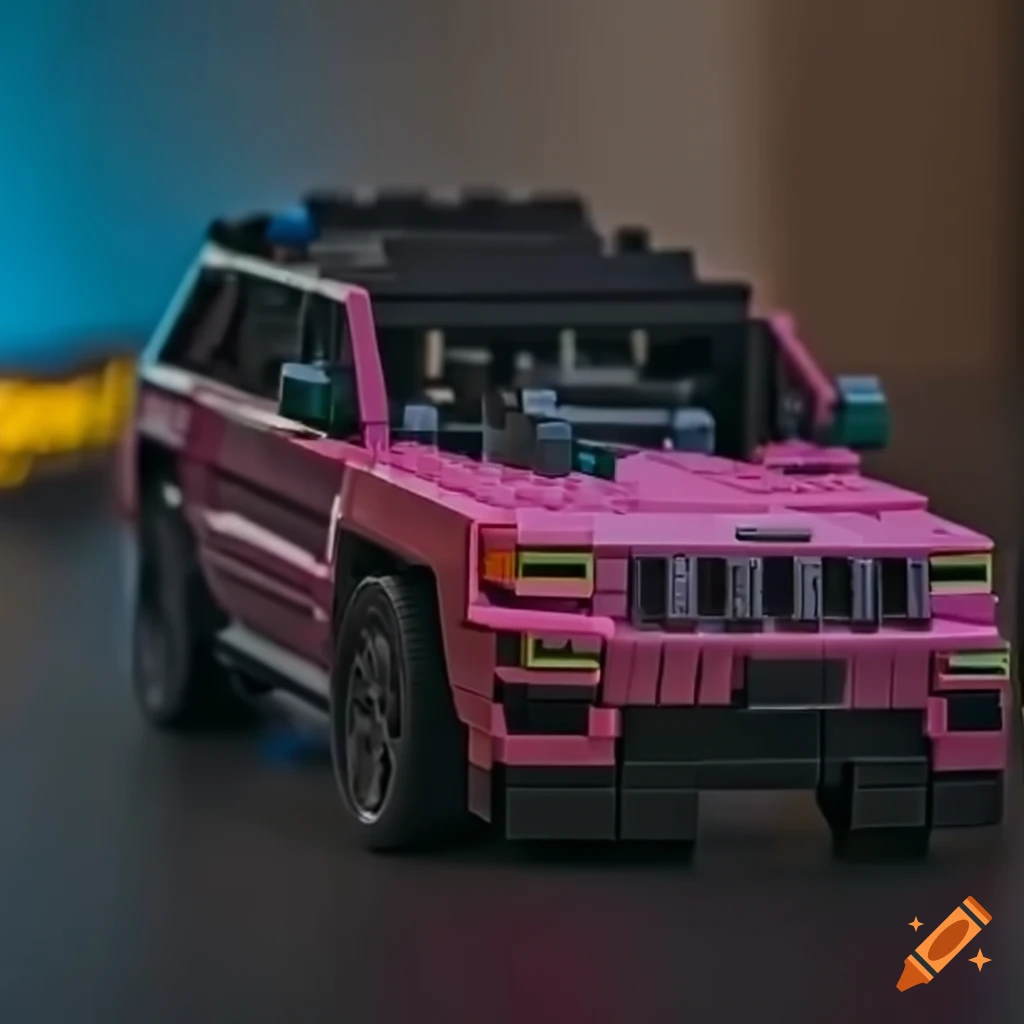 Lego model of a jeep grand cherokee
