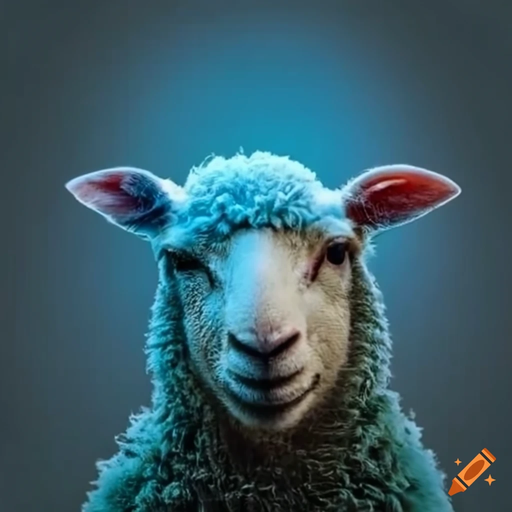 Mysterious electric sheep in the mist