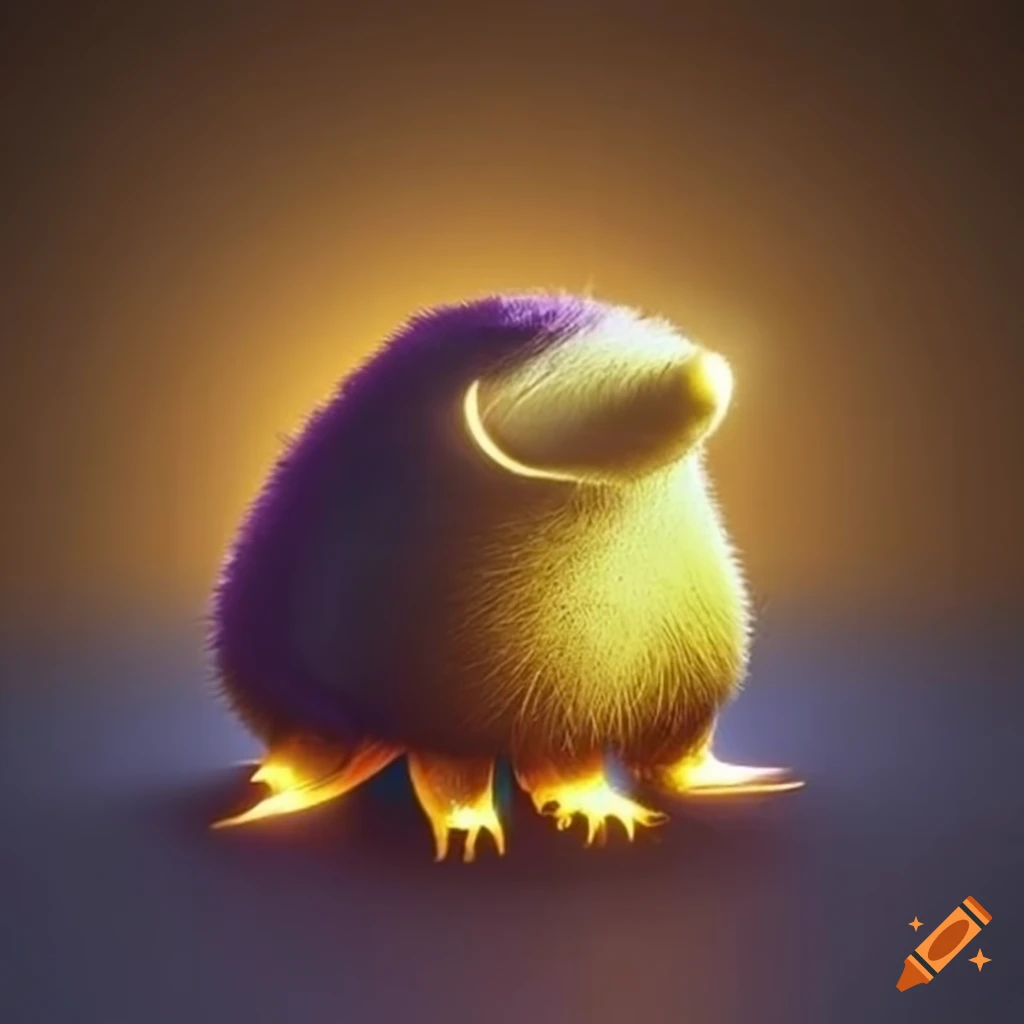 Golden mole with shiny fur