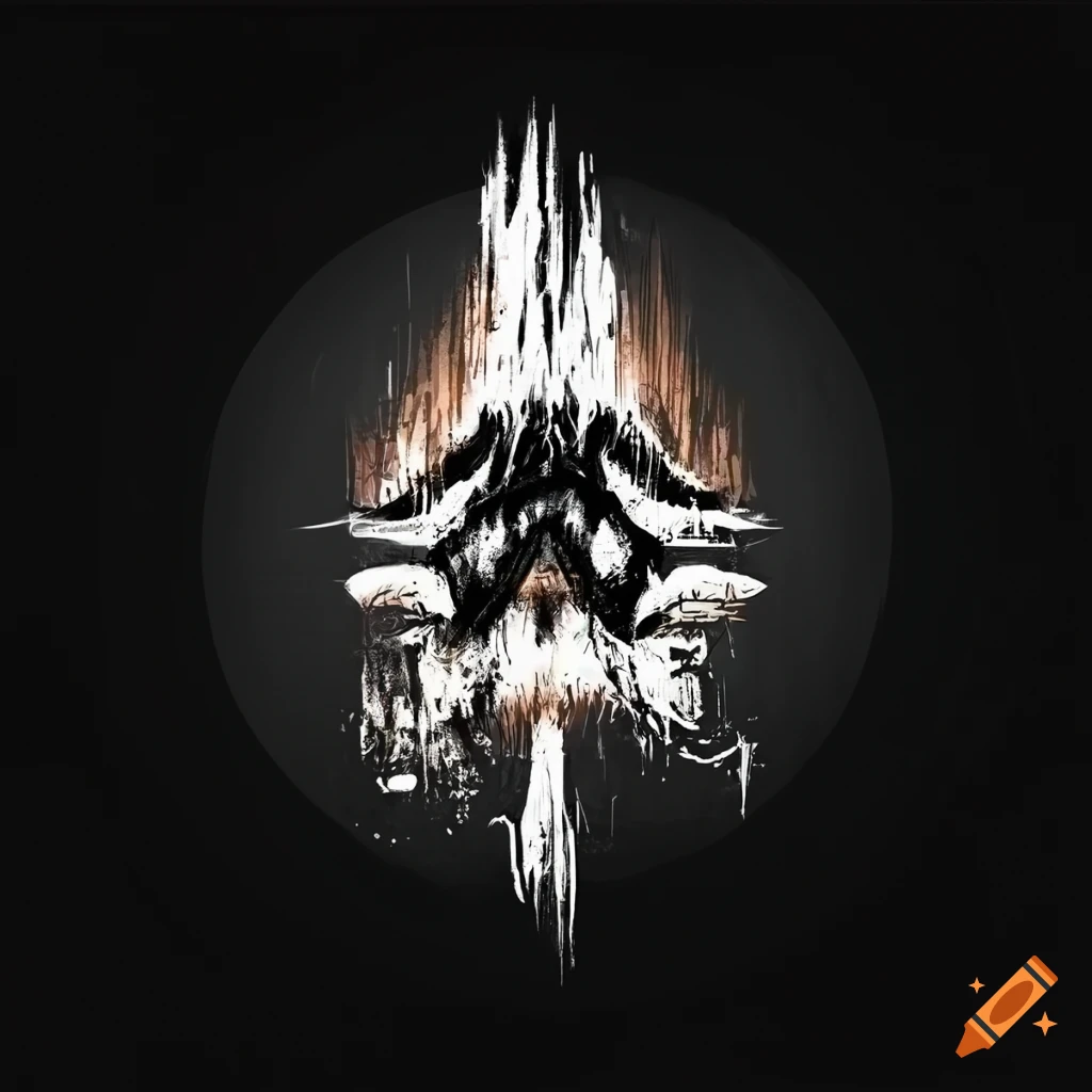 Edgy logo design for unreconciled rock band on Craiyon