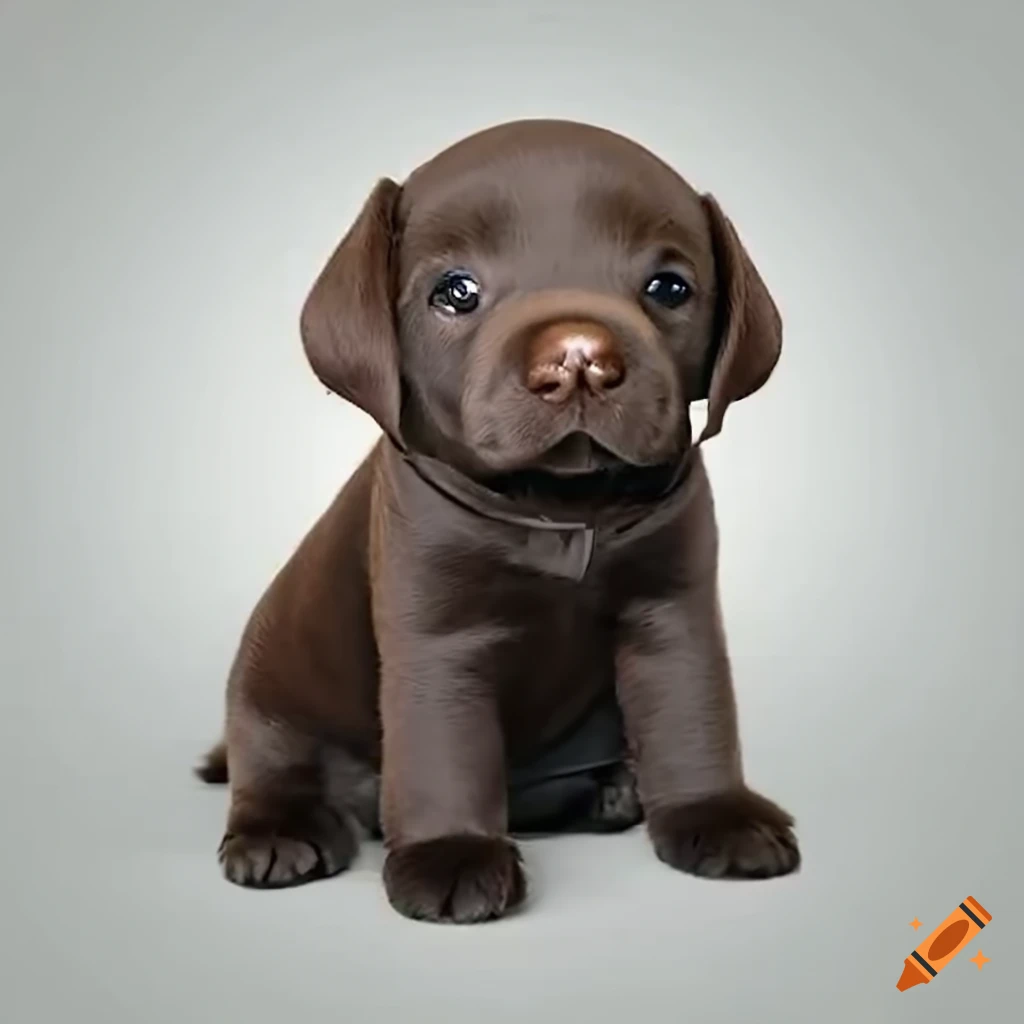 Adorable brown labrador puppy on Craiyon