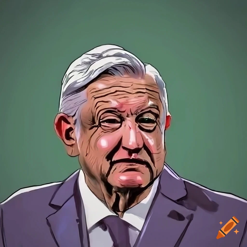 Image of an angry AMLO on Craiyon