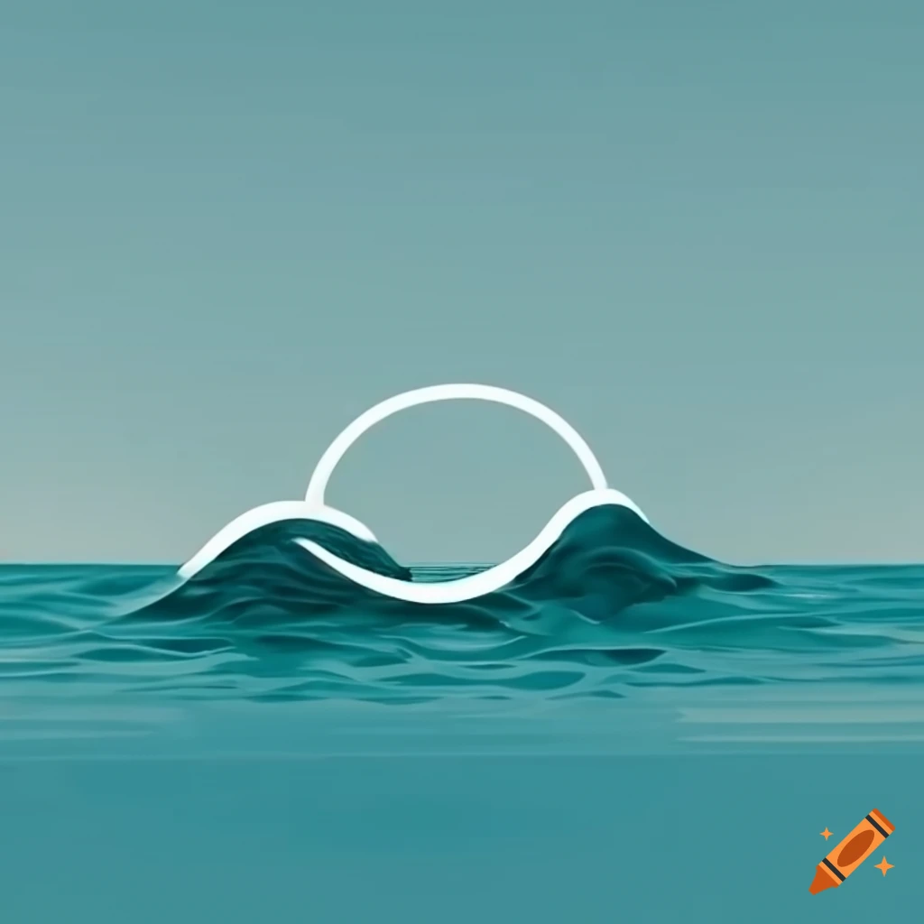 Ocean waves logo design