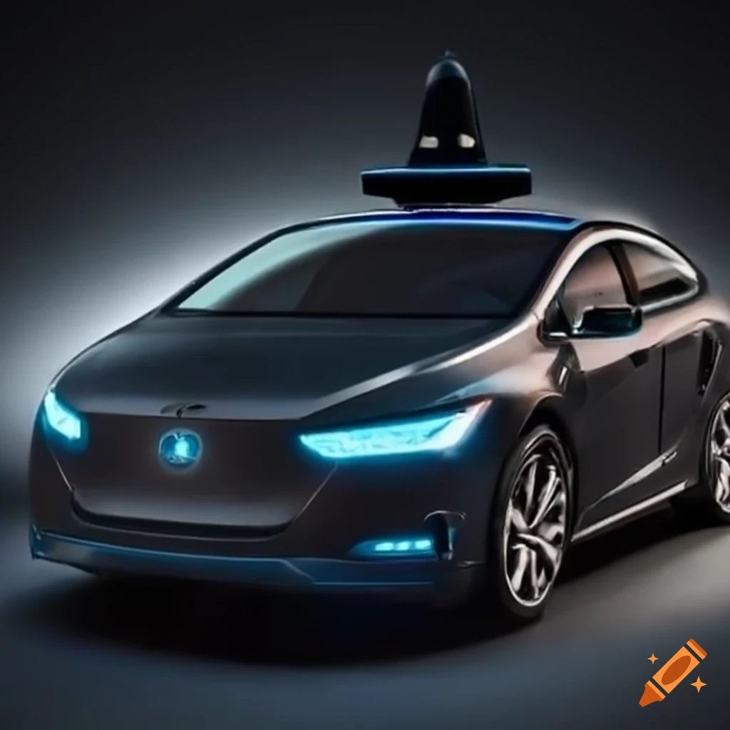 Image of self driving cars on Craiyon