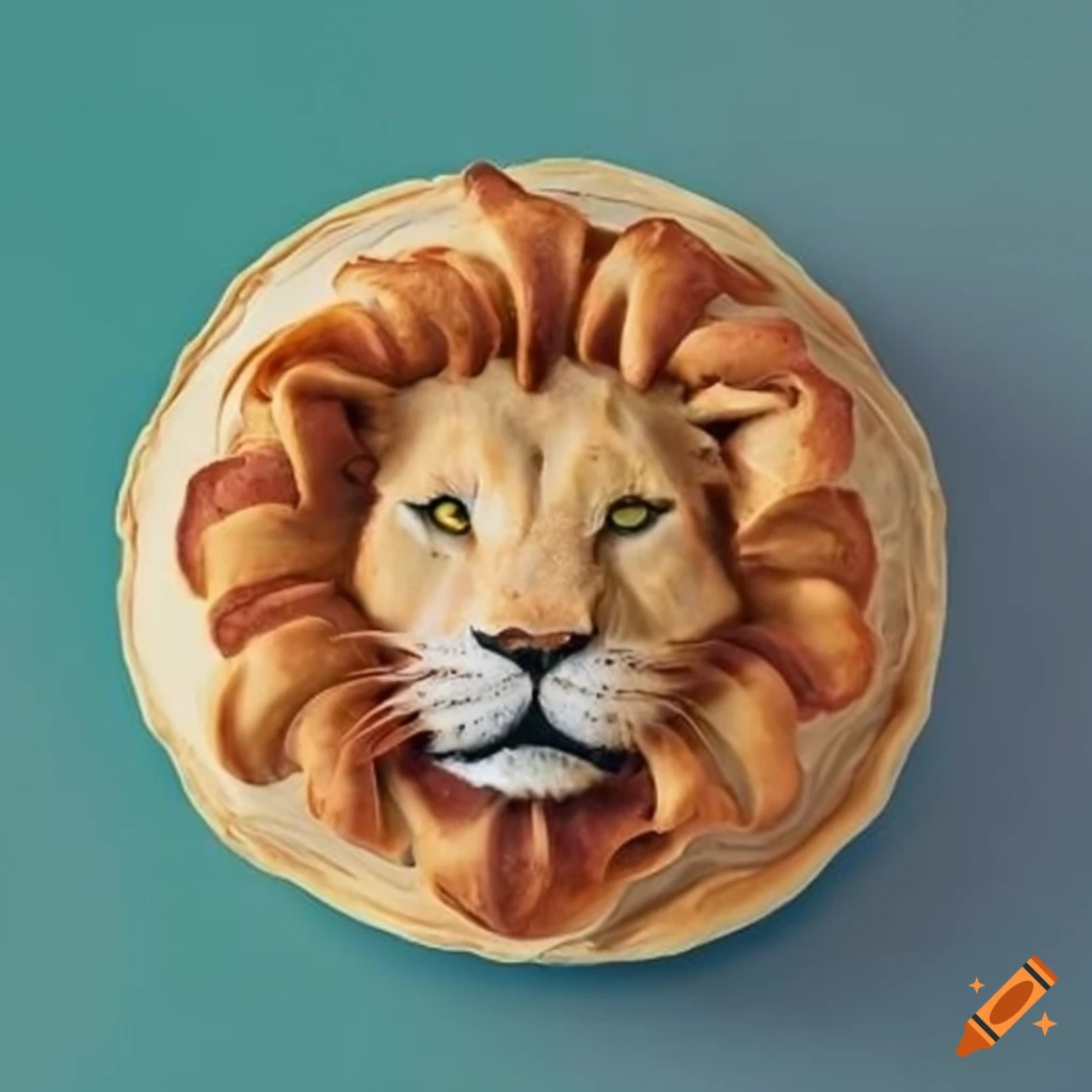 Delicious lion-themed pies