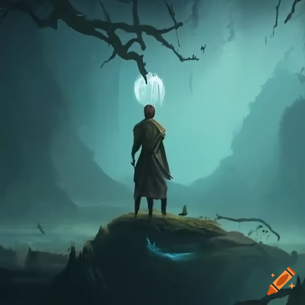 Concept art representing a pioneering pathfinder on Craiyon