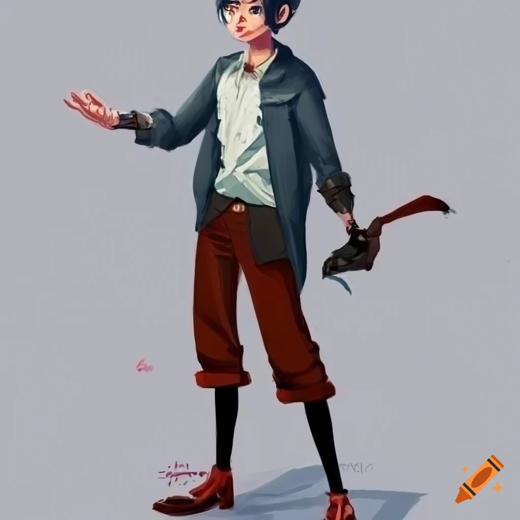 Full body character design artwork