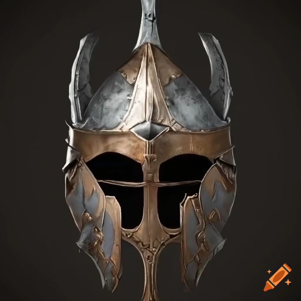 Symmetrical dragon helm