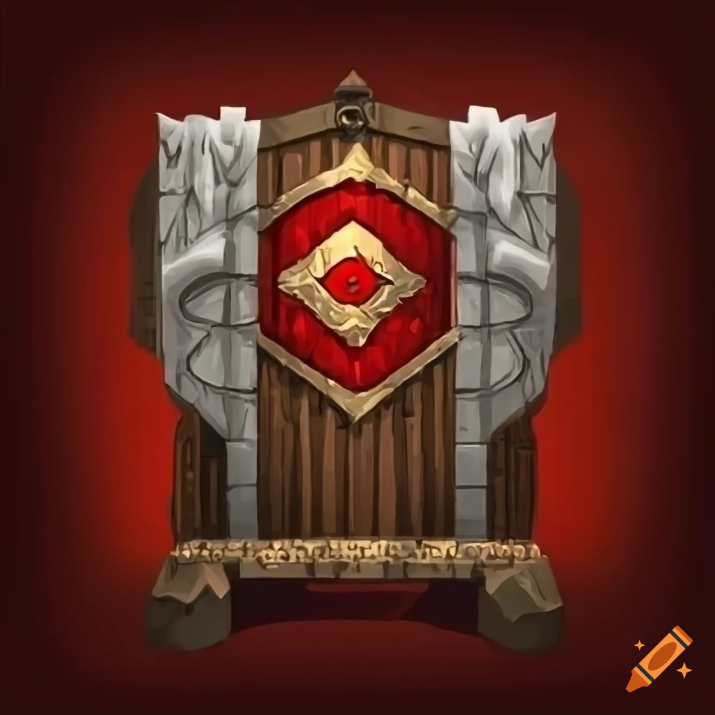 Impressive dwarven banner with a bridge