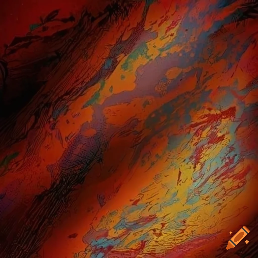 Gritty and detailed manga illustration with dramatic lighting