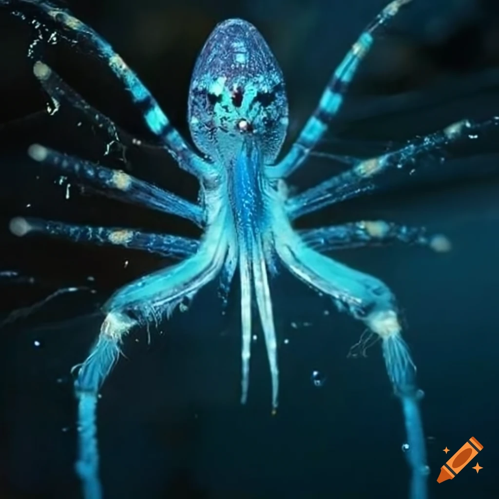 Image of a large water spider on Craiyon