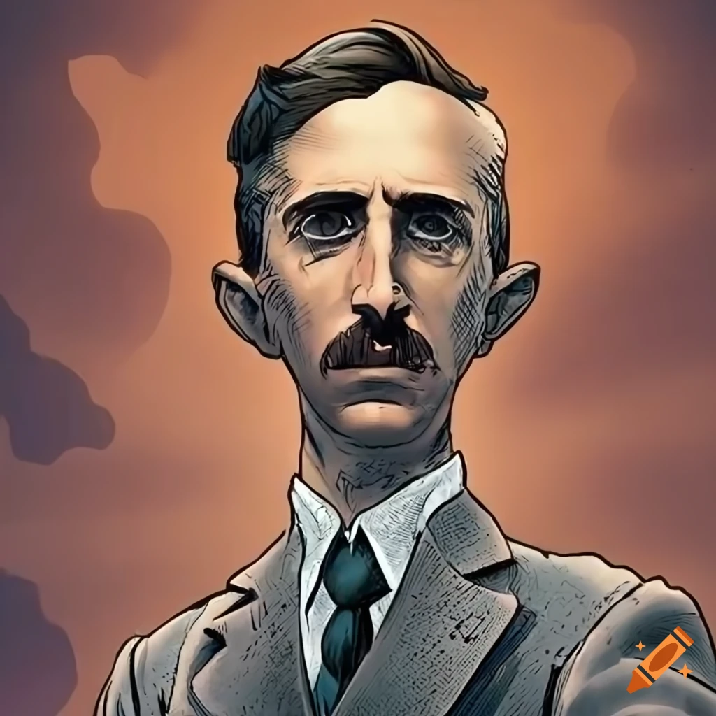 Cartoon depicting the battle between Nikola Tesla and Thomas Edison on ...