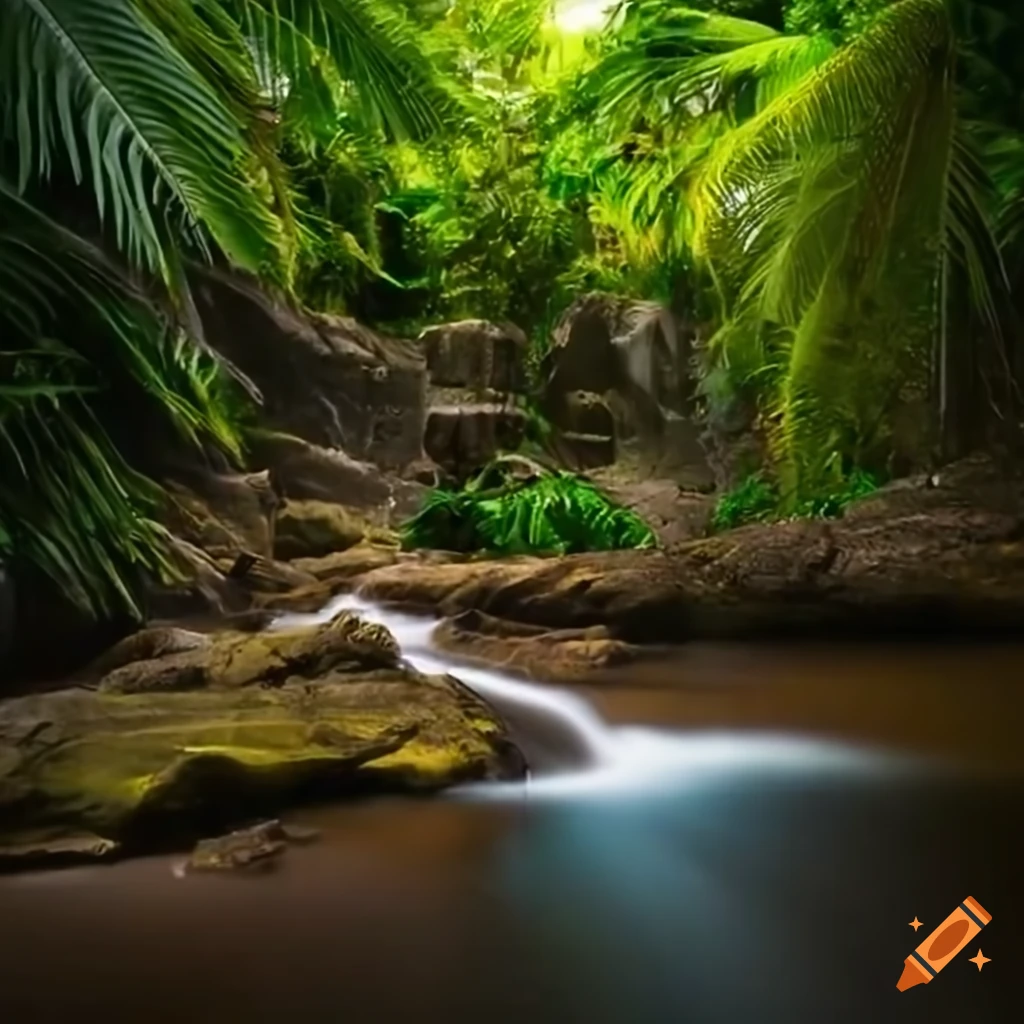 Tropical climate illustration