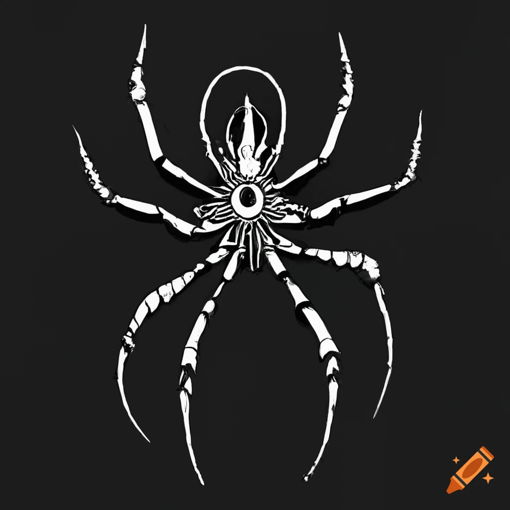 Illustration of spider-like aliens from outer space