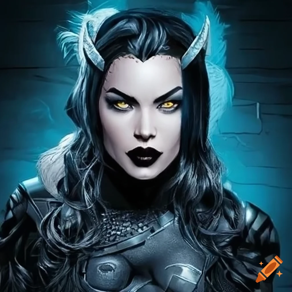 Detailed artwork of a female x-men with wolf mutation