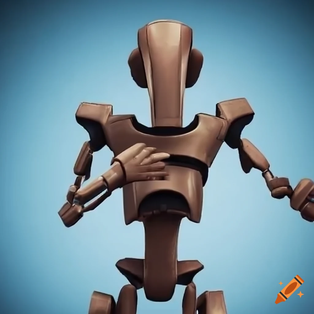 Cartoon rendering of b1 battle droids