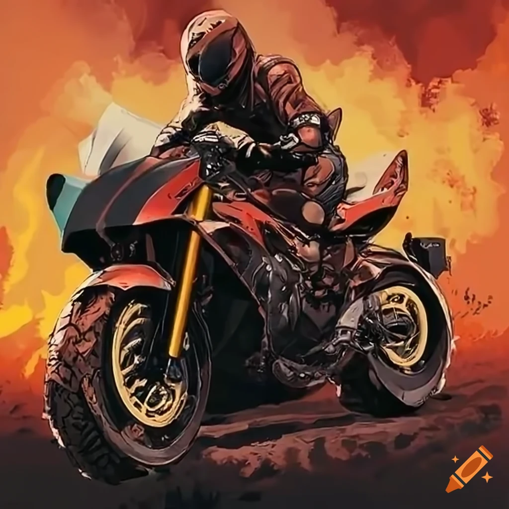 Image of a motorcycle racing team