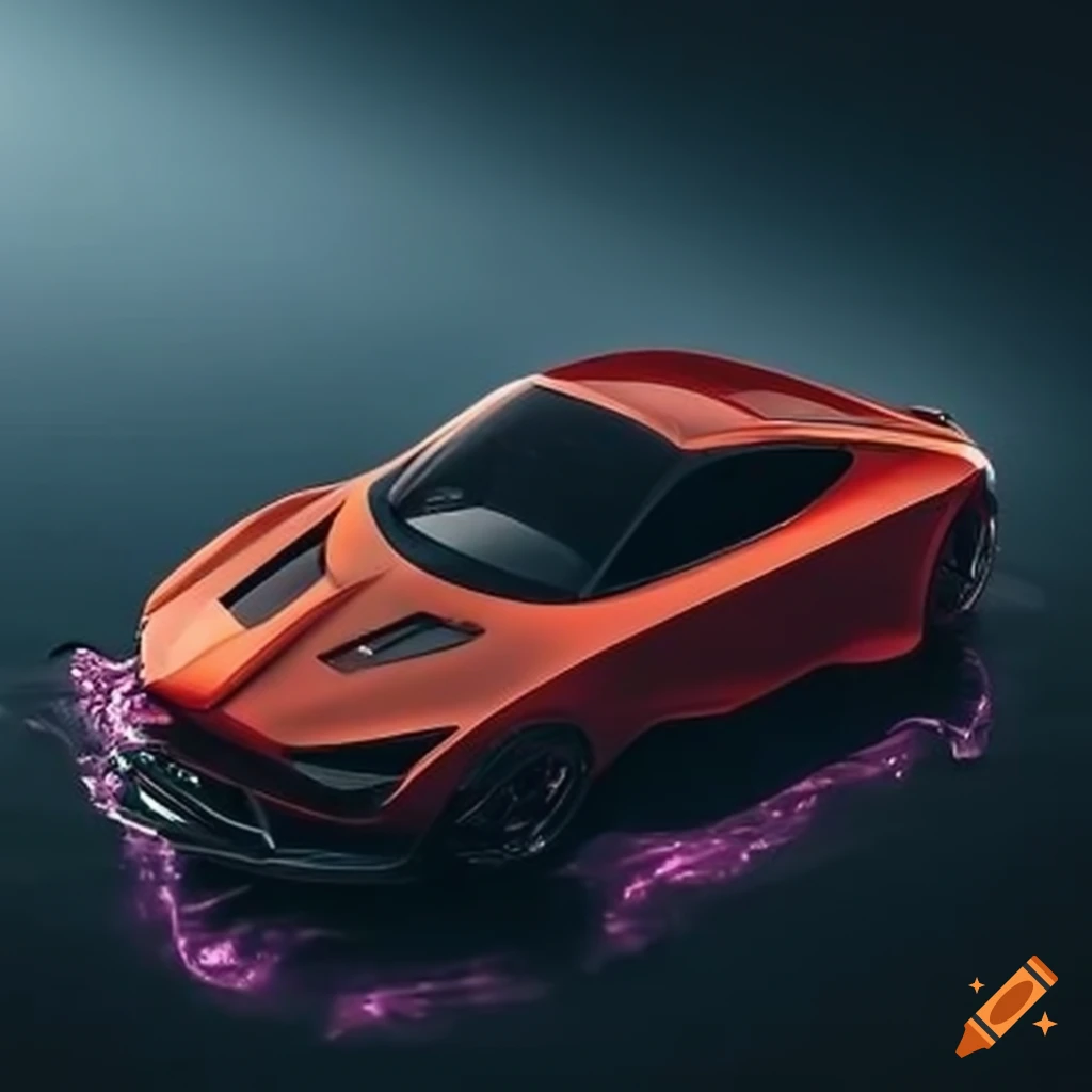 Sleek and innovative car design powered by water