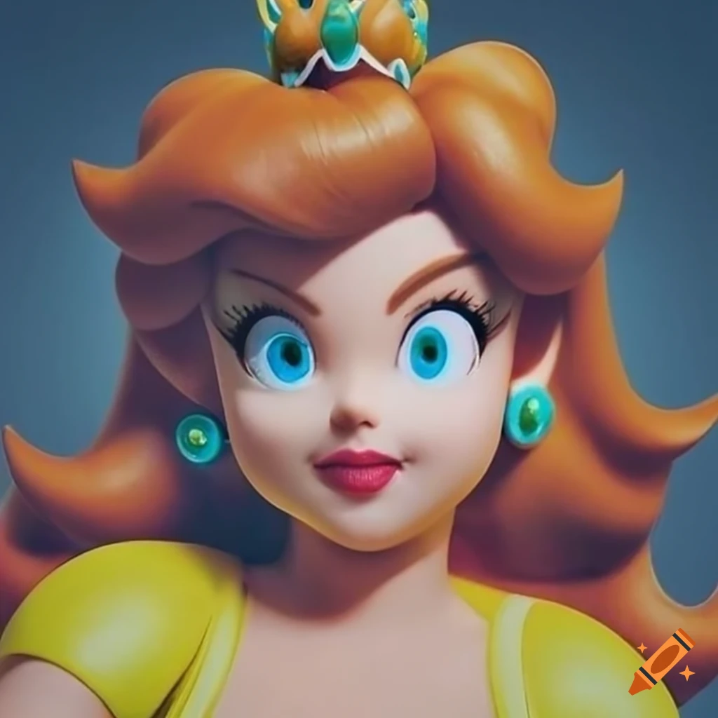 Portrait of princess daisy on Craiyon