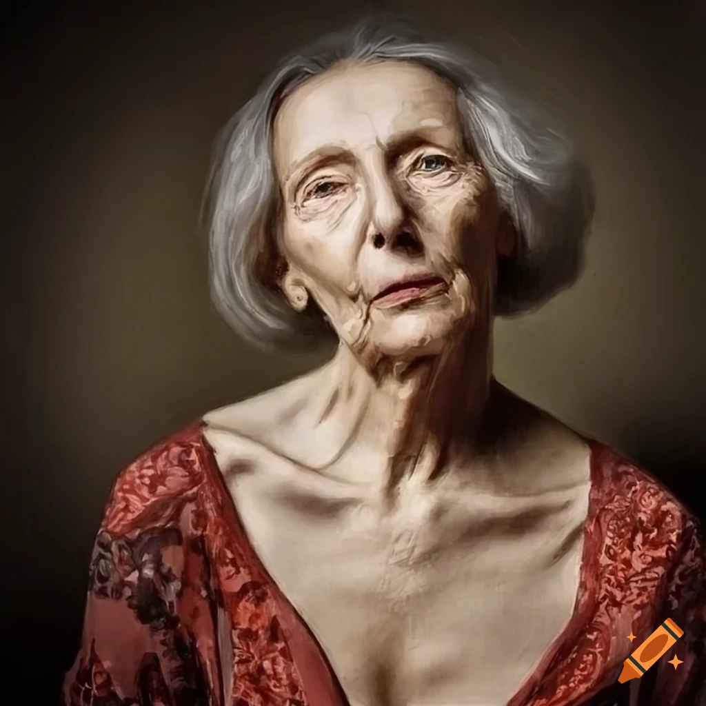 Portrait of an expressive mature woman