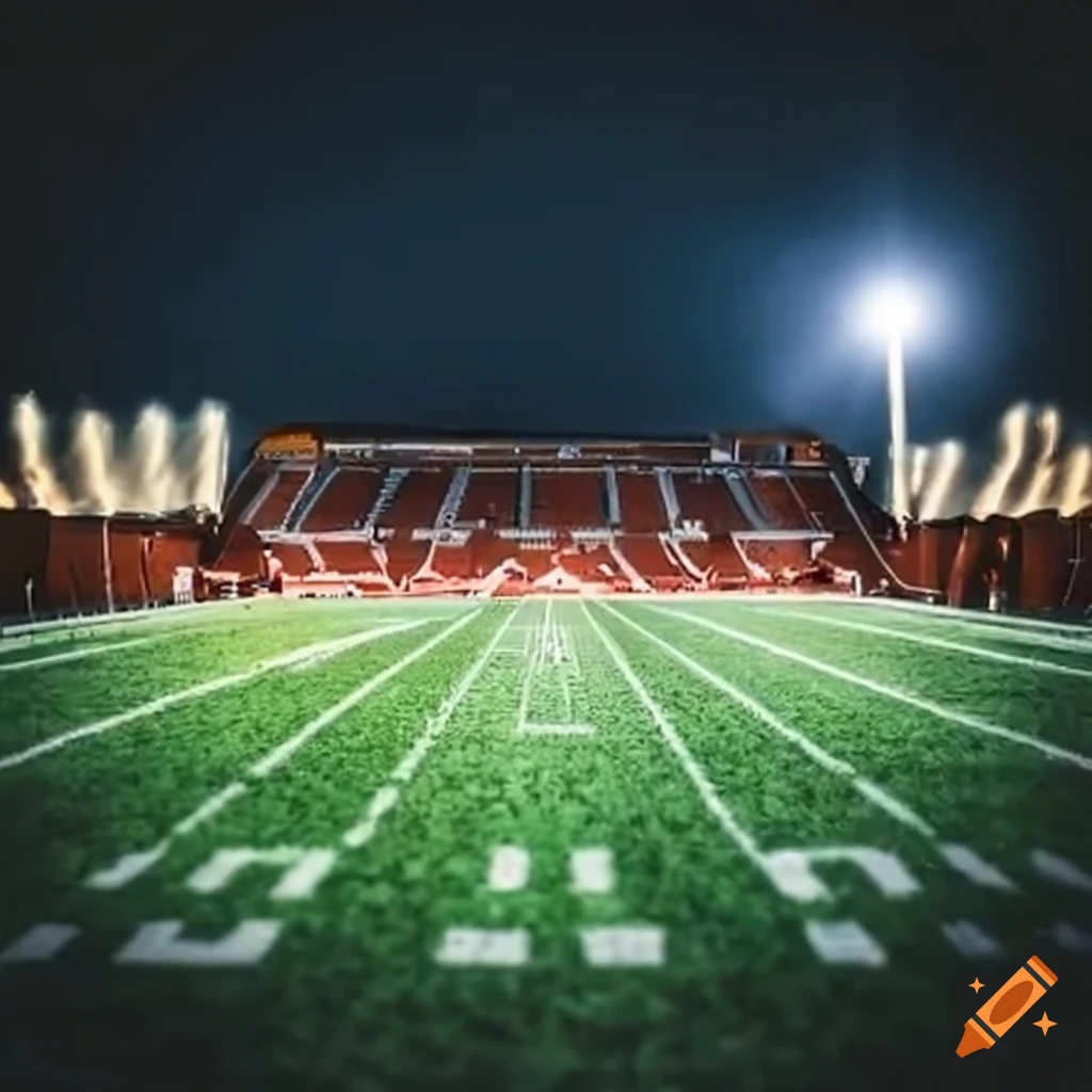 College football field on Craiyon