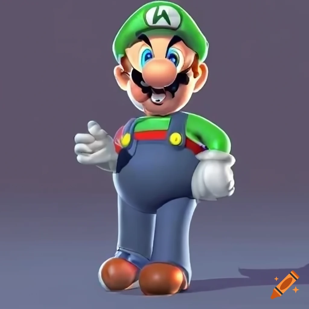 Mario riding on luigi