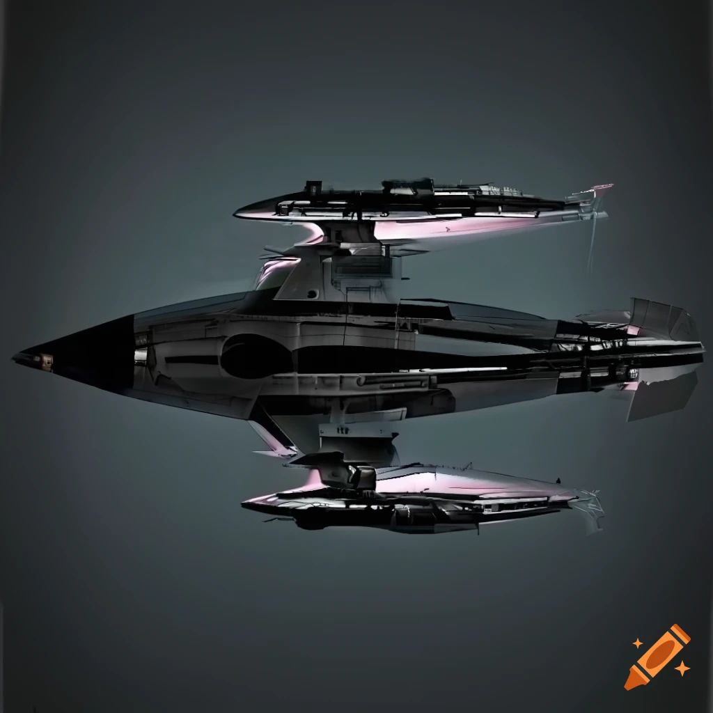 Sleek and modern spaceship design concept on Craiyon