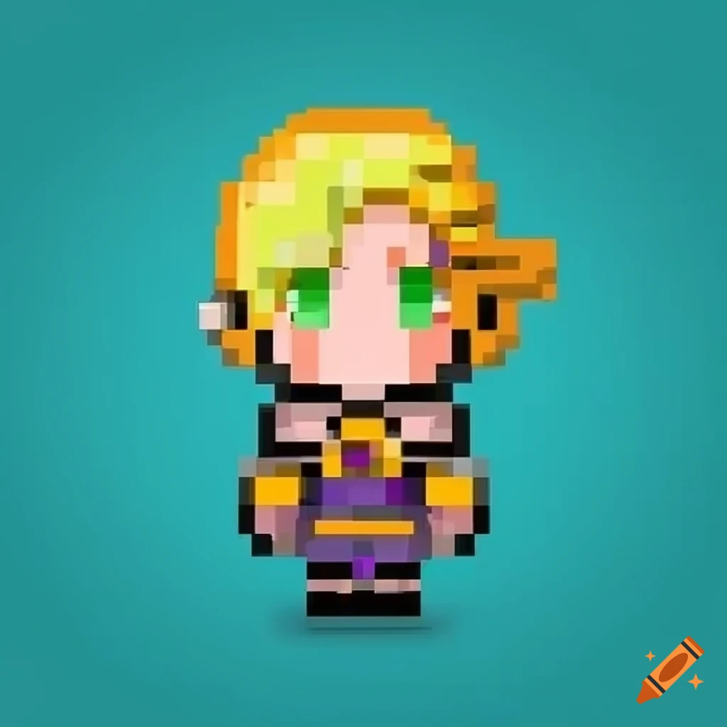 Pixel art character creation