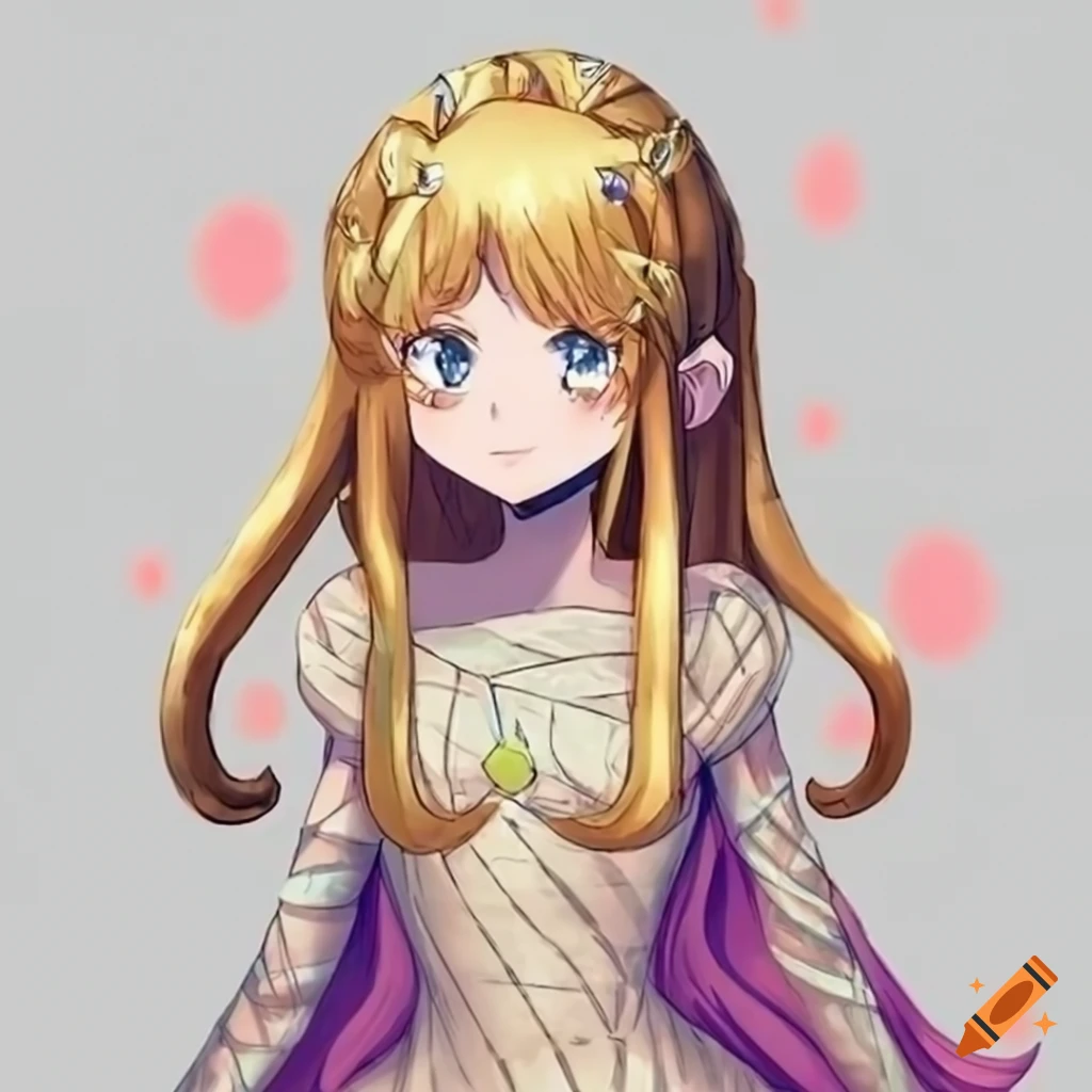 Image of an anime mummy princess