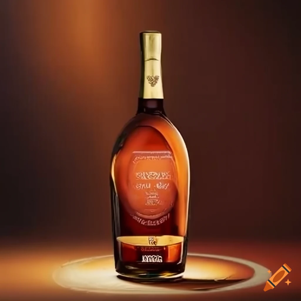 Advertisement for premium calvados brandy for christmas on Craiyon