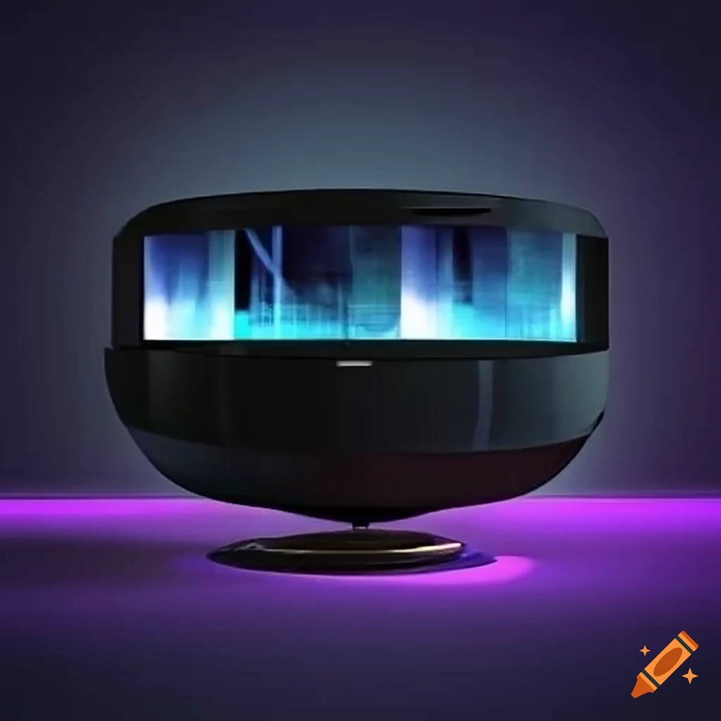 Futuristic floating tv