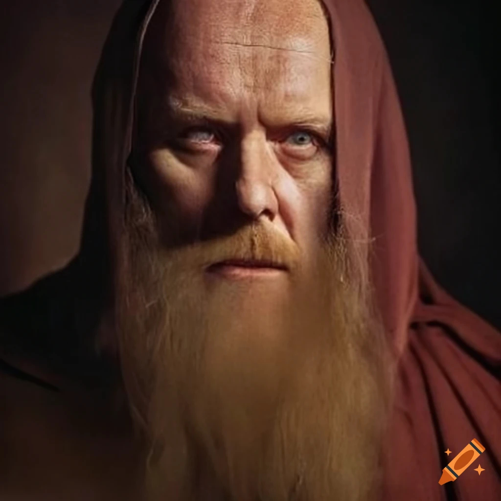 Portrait of a dwarf in medieval attire